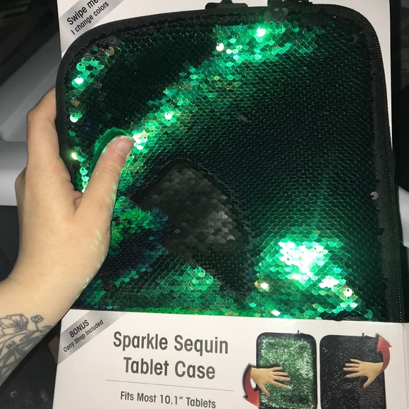 Tablets & Accessories | 515 Emerald Sequin Tablet Case Nib | Poshmark